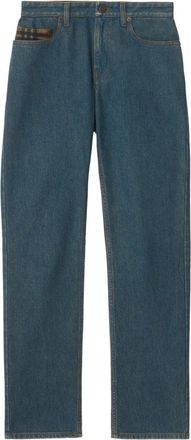 Burberry Femme, Jeans, Bleu, Taille: W25 Dalia Check Pocket Jeans droits