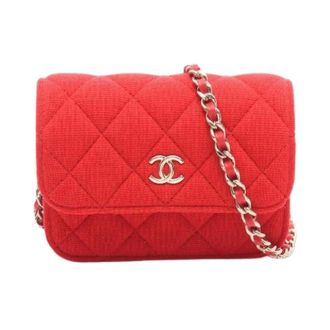 Chanel Pre-owned Sac bandouli&egrave;re matelass&eacute; matelasse petit rabat - Femme - Pre-owned - Rouge - Taille: ONE Size