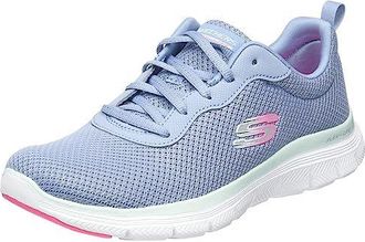 Skechers Femme Flex Appeal 4.0 Brilliant View Basket, Slate Mesh Trim, 39.5 EU