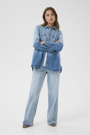 Kaffe Jeanshemd KAmiala Loose fit blue
