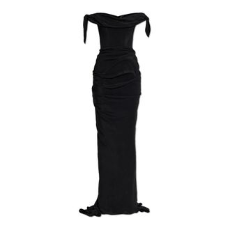 Cult Gaia Robe en Soie Nysa - Femme - Robes - Noir - Taille: 34 FR