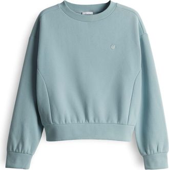 OPUS Damen Sweatshirt | Sweater GODIRA Regular aus weichem Baumwoll Mix Glacier Blue, 40