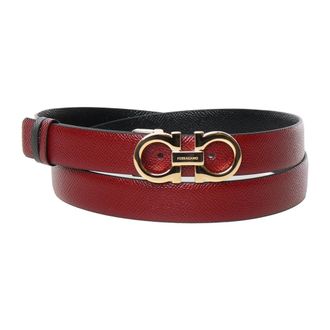 Ferragamo Femme, Accessoires, Brun, Taille: 75 CM Reversible Gancini Belt