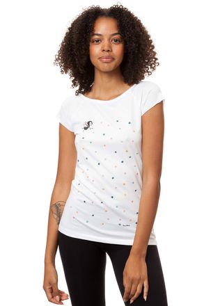 FellHerz Konfettim&auml;dchen wei&szlig; - s&uuml;&szlig;es Damen T-Shirt aus 100% Bio-Baumwolle unter fairen Bedingungen hergestellt, Organic Cotton, nachhaltig, vegan, &ouml;kologisch,