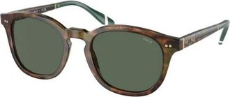 Polo Ralph Lauren Homme, Accessoires, Brun, Taille: 52 MM Oval Lunettes de soleil