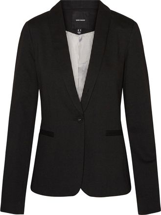 Vero Moda Damen Jersey Blazer VMHarukimo leichte Sotffjacke 10291043 Black 34