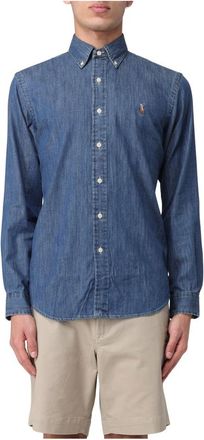 Polo Ralph Lauren Chemise en jean Custom Fit - Homme - Chemises - Bleu - Taille: S