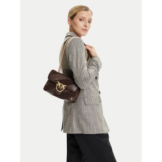 Pinko Handtasche PINKO Love Puff Mini Cl AI 25-26 PLTT 100039 A2JY Braun