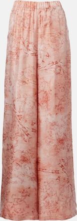 Max Mara Weite Hose Zirlo aus Seiden-Twill