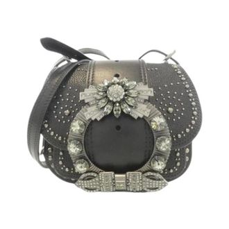 Miu Miu Pre-owned Madras Soft Calf Schultertasche - - Pre-owned - Damen - Schwarzk - ONE SIZE