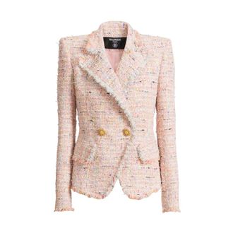 Balmain Femme, Vestes, Multicolore, Taille: 38 FR Tweed Vestes