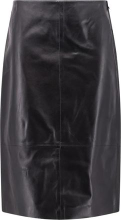 Arma Vayenne Leder Midirock - - Skirts - Damen - Schwarzk - XS