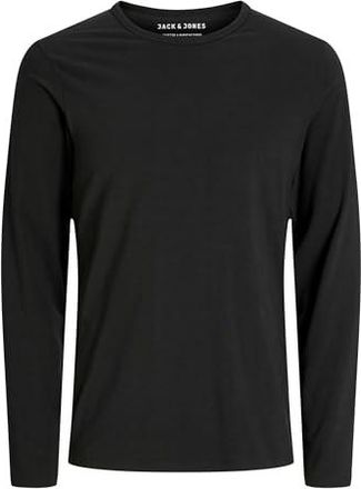 Jack & Jones T-Shirt Basique à col Rond pour Homme, Noir (Black), L