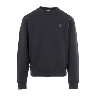 Kenzo Homme, Sweatshirts et sweats &agrave; capuche, Bleu, Taille: L Boke Flower Crest Classic SweaT-shirt