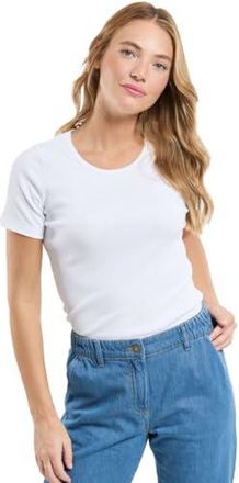 Armor Lux T-Shirt uni col Rond en Coton PLOGOFF