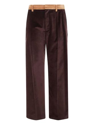 Marni pantalon à poches contrastantes - Marron