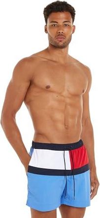 Tommy Hilfiger Short de Bain Homme Medium Drawstring Mi-Long, Bleu (Blue Spell), S