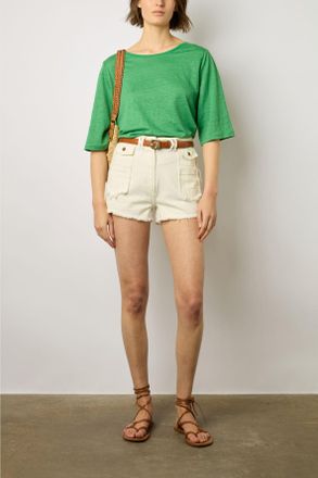 Gerard Darel T-shirt au dos boutonn&eacute; - MAGNOLIA - Vert