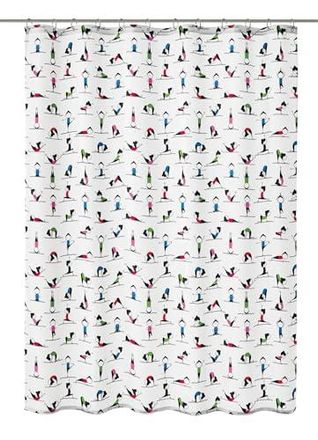 Kleine Wolke Duschvorhang Yogi, 180x200 cm, Multicolor