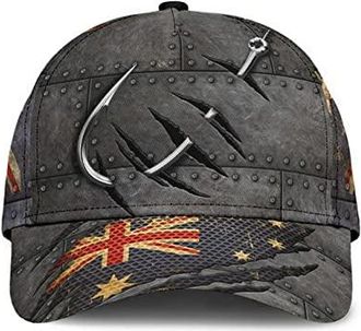 Generic Drapeau Australien De Pêche Homme Femme Casquette-Hip Hop Réglable Chapeaux Pare-Soleil Séchage Rapide Casquette De Baseball pour Trucker Sport Hip Po