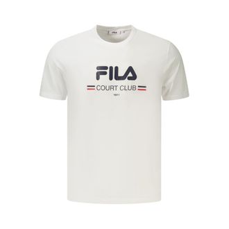 Fila Wei&szlig;es Baumwoll Herren T-Shirt