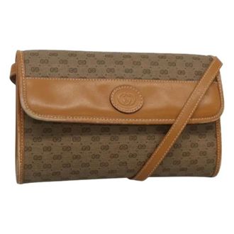Gucci Sac bandouli&egrave;re Micro GG Vintage Pre-owned - Femme - Pre-owned - Beige - Taille: ONE Size