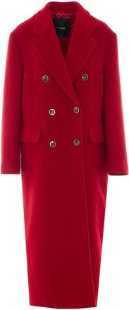 Pinko Manteau Au Genou - Rouge