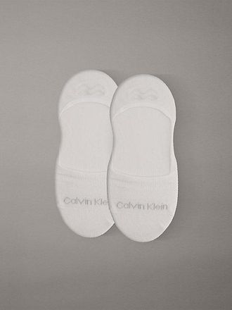 Calvin Klein Lot de 2 paires de chaussettes invisibles ultra-respirantes