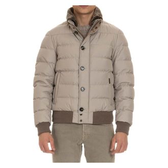Moorer Beige Bomberjacke Audenio-GF - - Jackets - Herren - Beige - XL