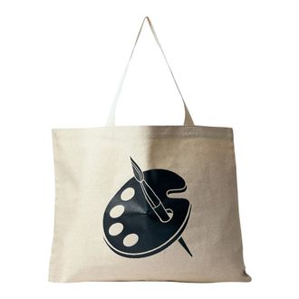Gallery Dept. Femme, Sacs, Beige, Taille: ONE Size Logo Print Tote Bag