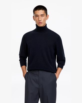 Arket Rollkragenpullover Aus Kaschmir -Blau