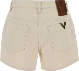Valentino Garavani Denim Shorts - Beige
