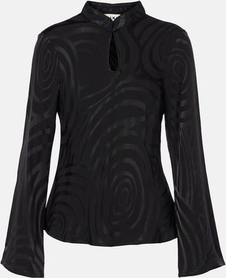 Rixo Top Wylder aus Satin