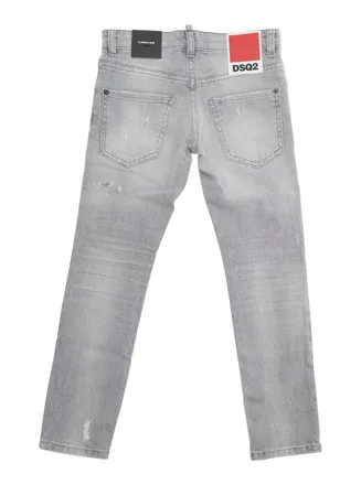 Dsquared2 Boys Kids Jeans Grey Cotton