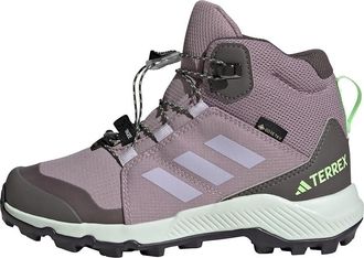 adidas Adidas Unisex Kinder Terrex Mid Gore-TEX Hiking Shoes, Fig/Silver Dawn/Green Spark, 35 EU