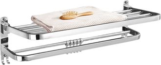 Generic Handtuchstange, Handtuchhalter f&uuml;r Badezimmer | Faltbarer Handtuchhalter ohne Bohren | Handtuchhalter aus Edelstahl | Handtuchhalter f&uuml;r Badezimmer Wa