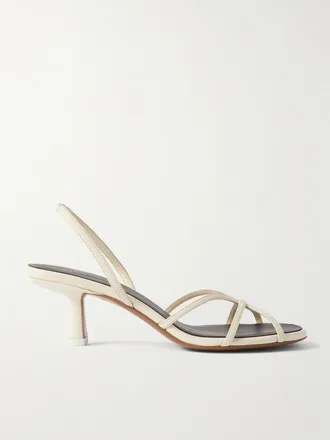 Neous Sandales À Brides Arrière En Cuir Ibor - Crème