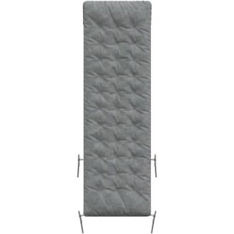 vidaXL Coussin de chaise longue gris 160x50x10 cm similicuir daim vidaXL