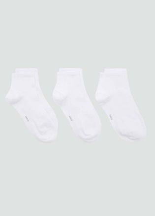 Mango Lot 3 paires de chaussettes coton blanc - Homme - 40-42 - MANGO MAN