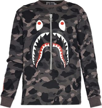 A Bathing Ape A Bathing Ape, Homme, Tops, Gris, Taille: XL T-Shirt Avec Imprim&eacute; Color&eacute;