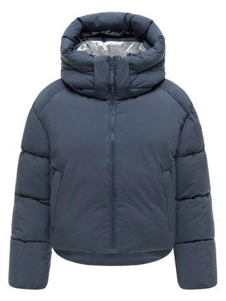 Marikoo Damen Winterjacke Zilvaa - kurze Pufferjacke mit abnehmbarer Kapuze