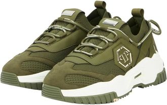 Philipp Plein Low-Top Sneaker - L&auml;ufer Predator - Gr. 41 (EU) - in Gr&uuml;n - f&uuml;r Damen