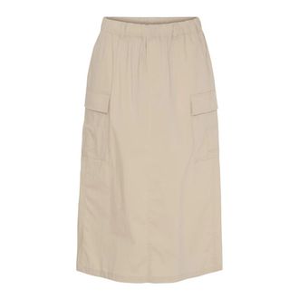 Notyz Cargo Midi Rock - - Skirts - Damen - Beige - M