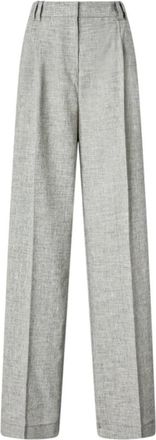 Pinko Pinko, Femme, Pantalons, Gris, Taille: 42 FR Wide Pantalons