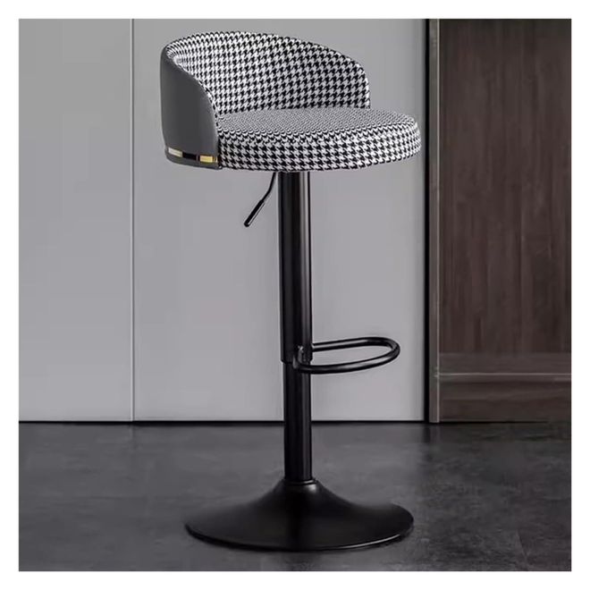 Generic Drehbarer, höhenverstellbarer Barhocker mit Rückenlehne ...