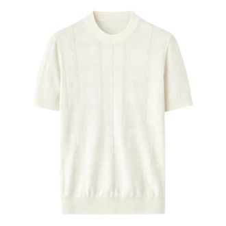 Paolo Pecora Homme, Pulls, Beige, Taille: 2XL Tricot ras du cou