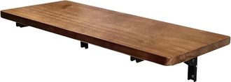 Generic Klapptisch Wand Wandklapptisch Wandtisch Klappbar Wandschreibtisch Schreibtisch Tisch Holz Braun Klein Gro&szlig; Lang Schmal Platzsparend H&auml;ngend Arbeitspl