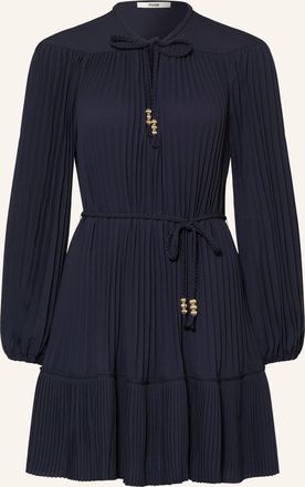 Maje Cocktailkleid Mit Plissees blau