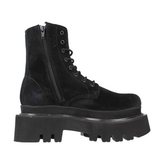 Yellow Wildleder Schn&uuml;rstiefel - - Shoes - Damen - Schwarzk - 40 EU