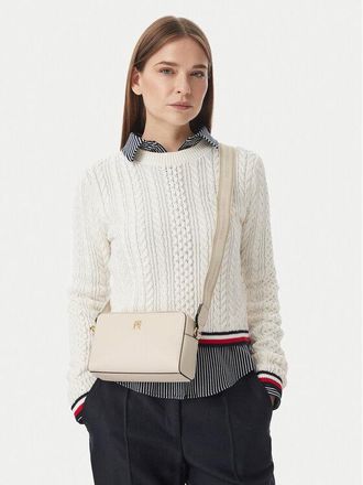Tommy Hilfiger Handtasche Th Joy Camera Bag AW0AW19060 Creme